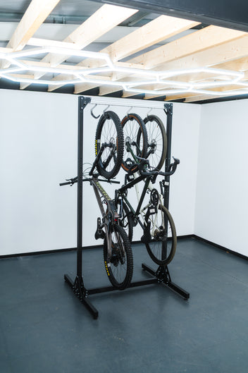 SpaceRail Bike Storage System / Freestanding / – Stashed Products