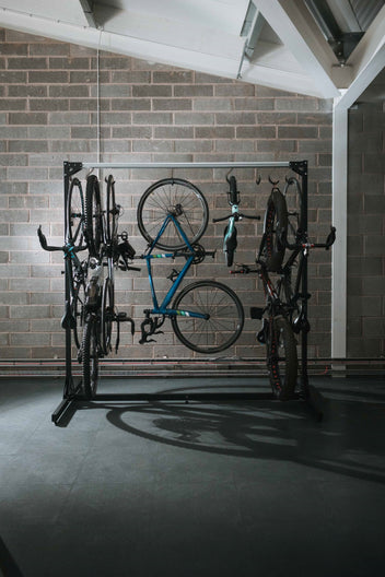 SpaceRail Bike Storage System / Freestanding / – Stashed Products