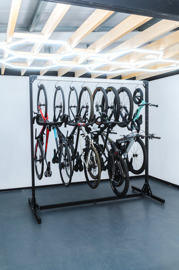 SpaceRail Bike Storage System / Freestanding / – Stashed Products