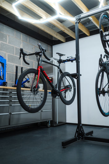 SpaceRail Bike Storage System / Freestanding / – Stashed Products