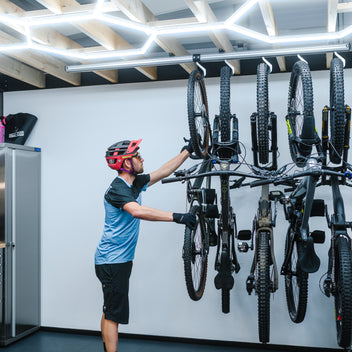 SpaceRail Bike Storage System / Freestanding / – Stashed Products