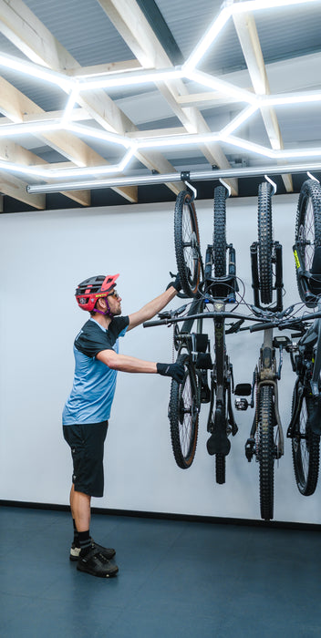 SpaceRail Bike Storage System / Freestanding / – Stashed Products